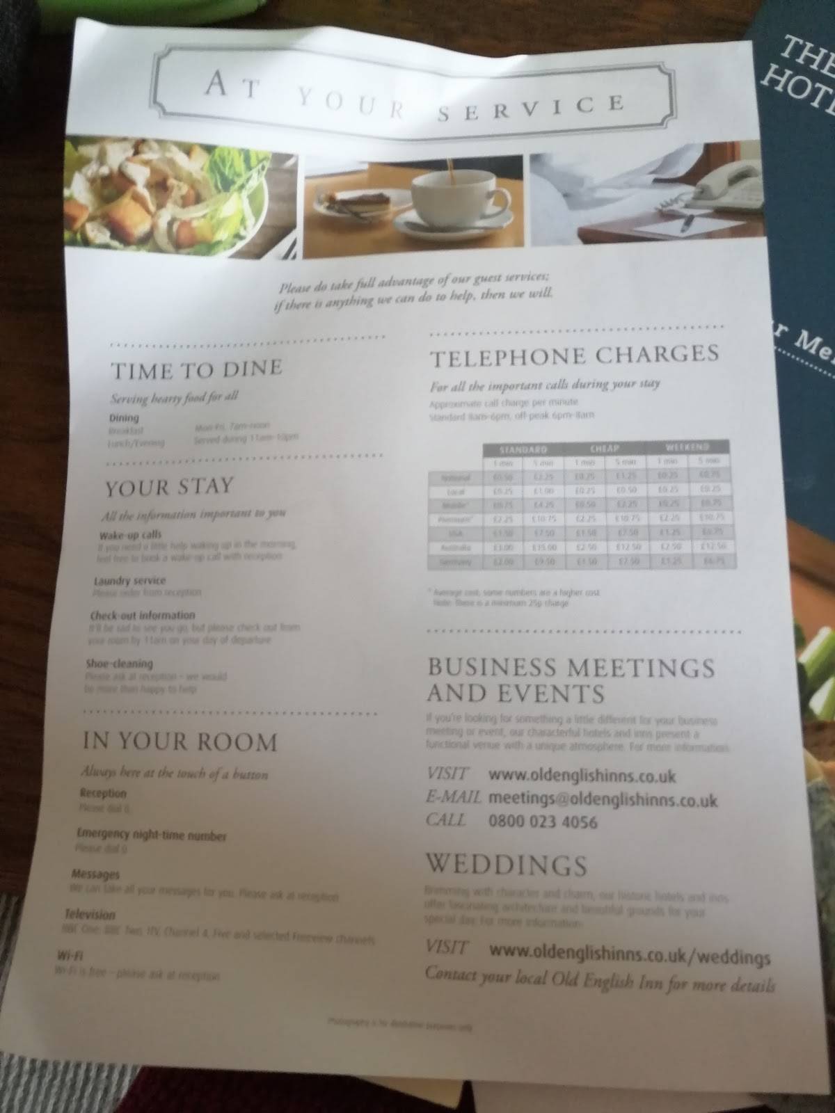 Menu at The Royal pub & bar, Ross-on-Wye