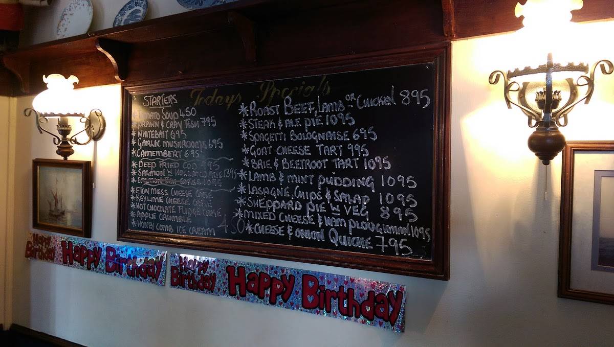 Menu at The Ship Tavern pub & bar, Rochester, Upnor Rd