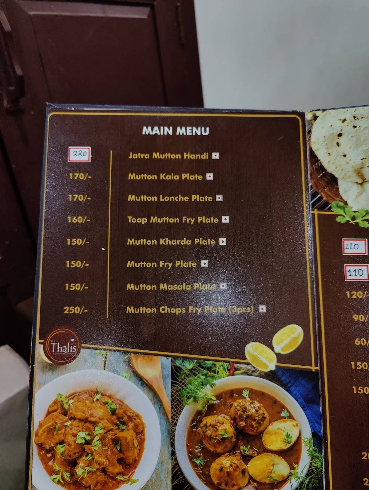 Menu at The Thalis ( Kolhapuri Thali ) - Best kolhapuri Non-veg thali ...