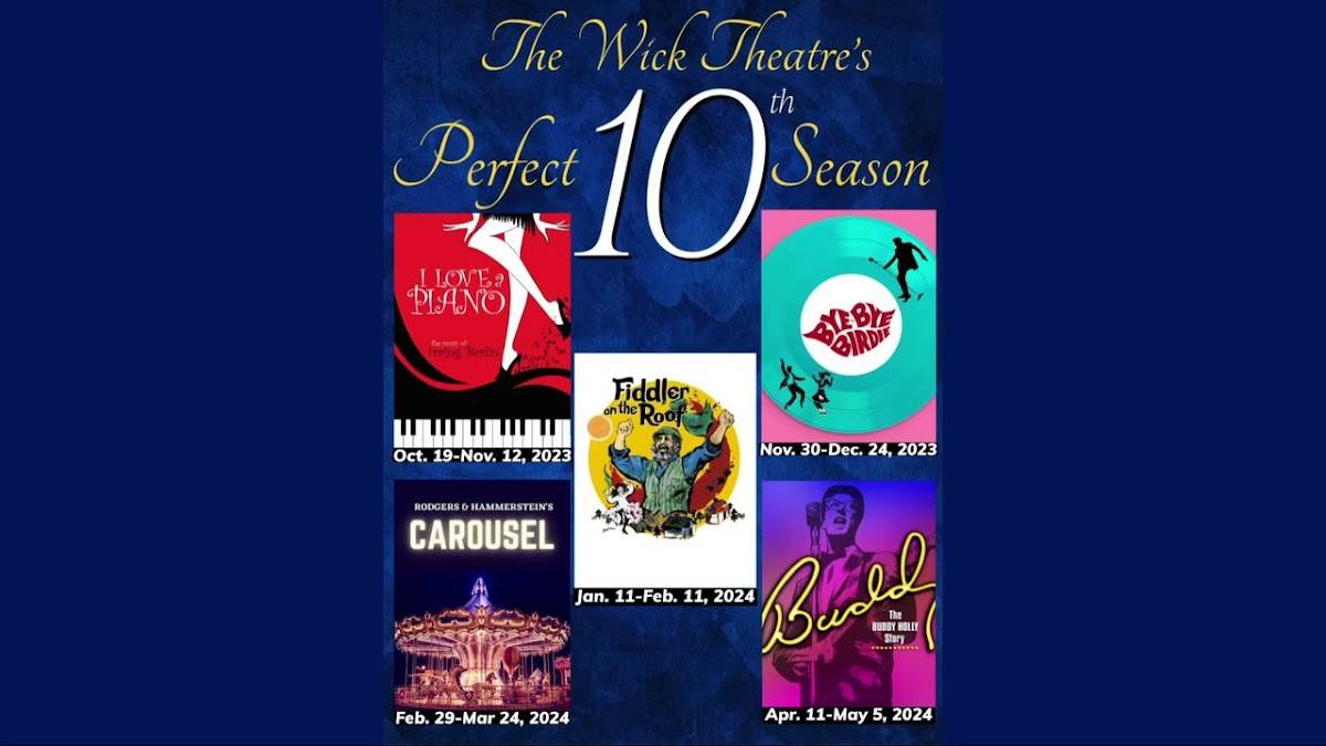 Menu at The Wick Theatre & Museum Club, Boca Raton