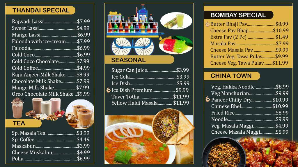 Menu at Tiffin and catering services by The Swad Pure vegetarian ...