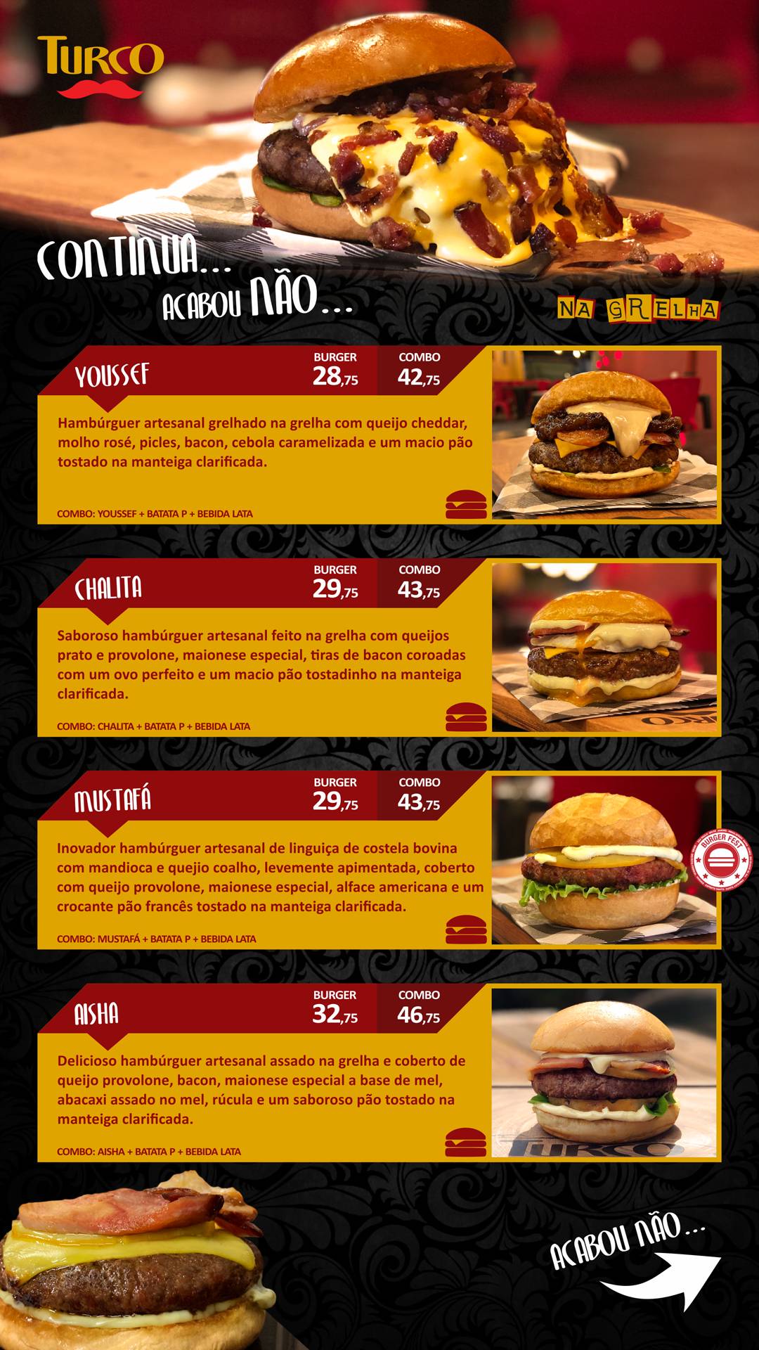 Menu em Turco Hamburgueria - Parque Santa Rita restaurante, Goiânia