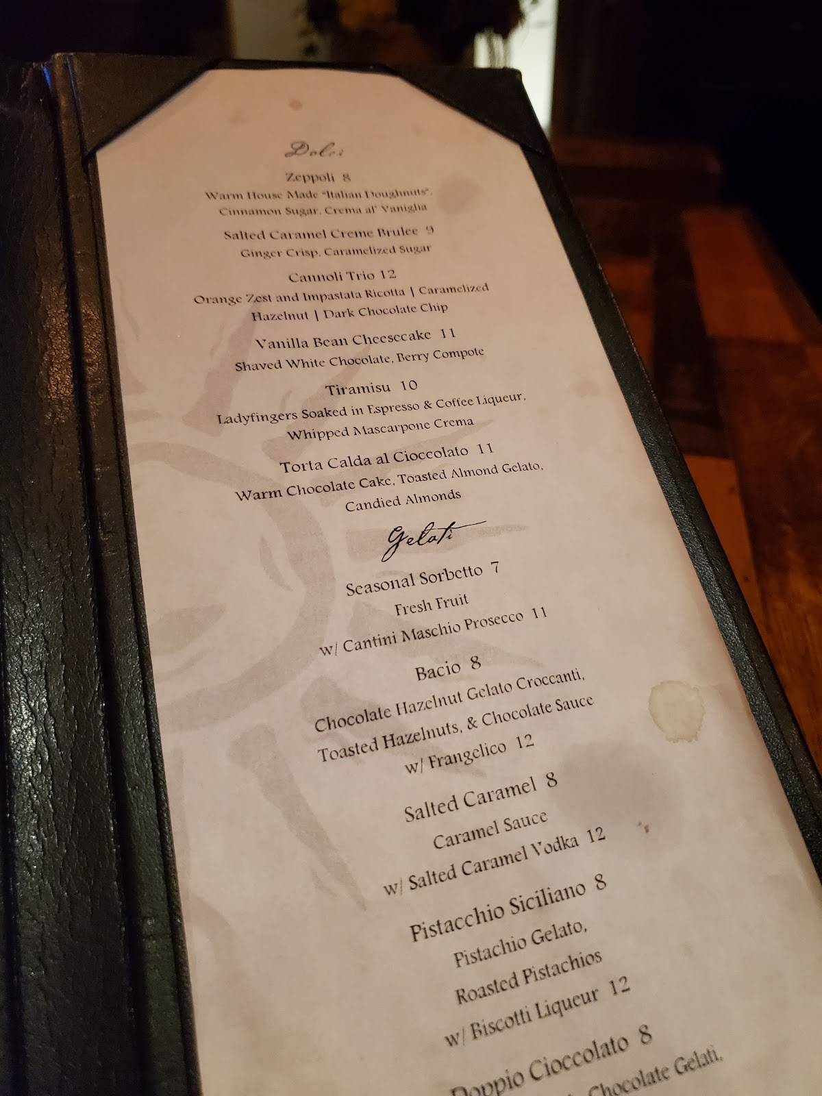 Menu at Tuscan Kitchen restaurant, Burlington, District Ave
