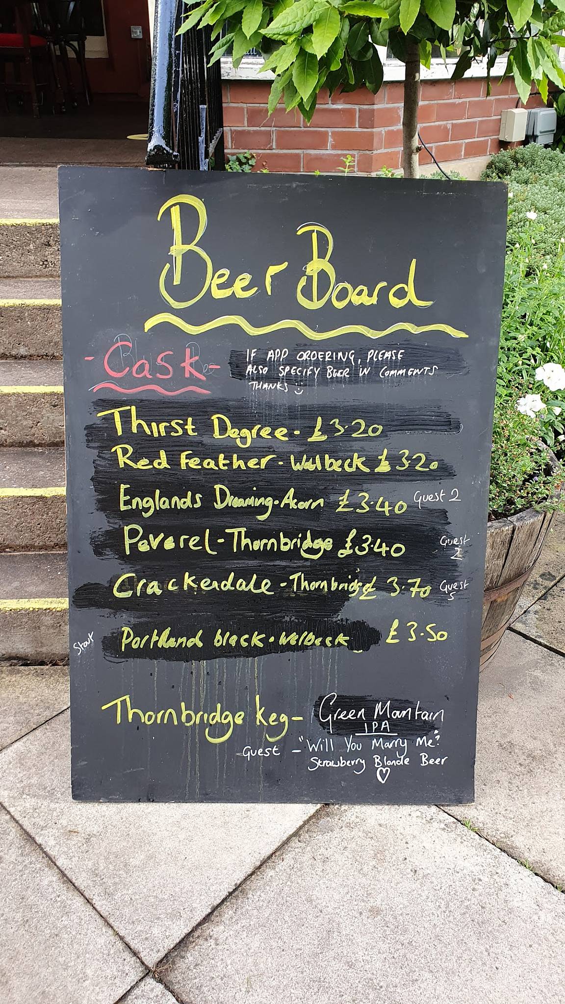 Menu at University Arms pub & bar, Sheffield