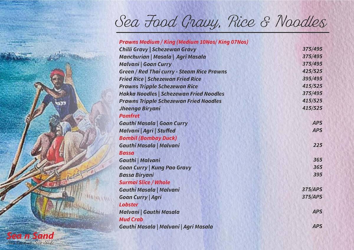 Menu at Farmhouse Sea n Sand, Vasai, Pachu Bandar