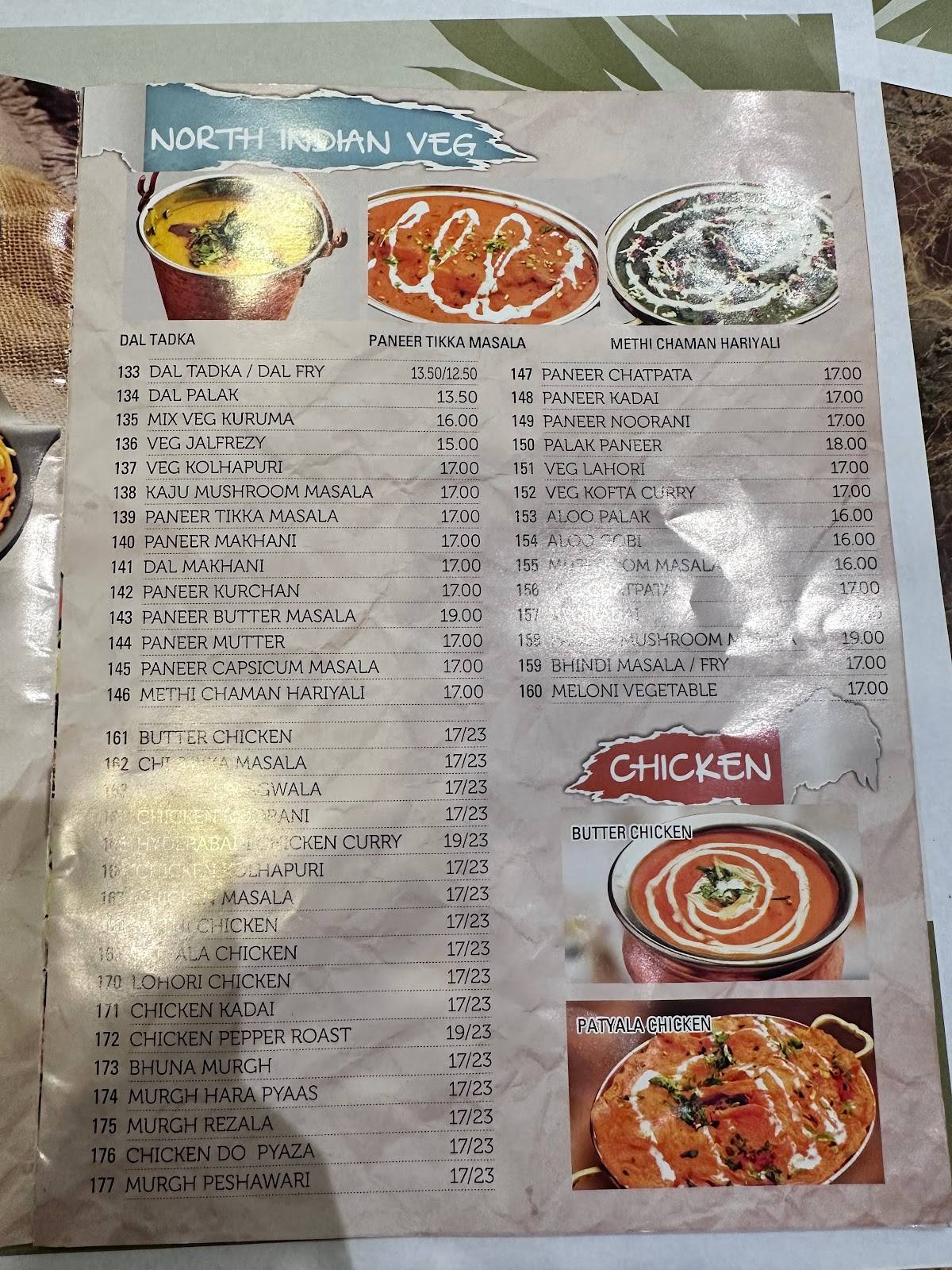 Menu at Village Hub Restaurant, Dubai
