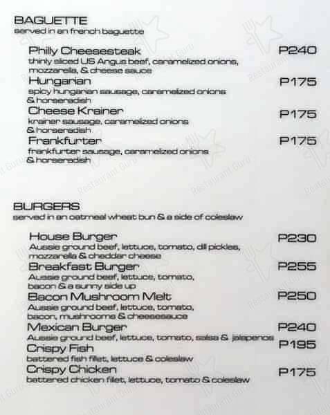 Menu at Vue Dine & Drink restaurant, Lapu-Lapu City, 8XHG+CQ8