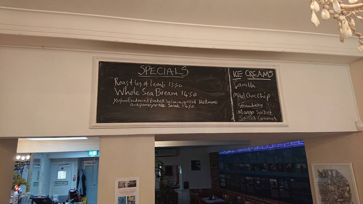 Menu at The Fish Factory restaurant, Worthing