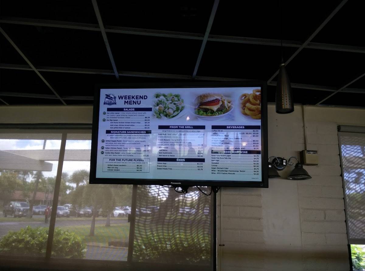 Menu at Wright Brothers Cafe, Honolulu