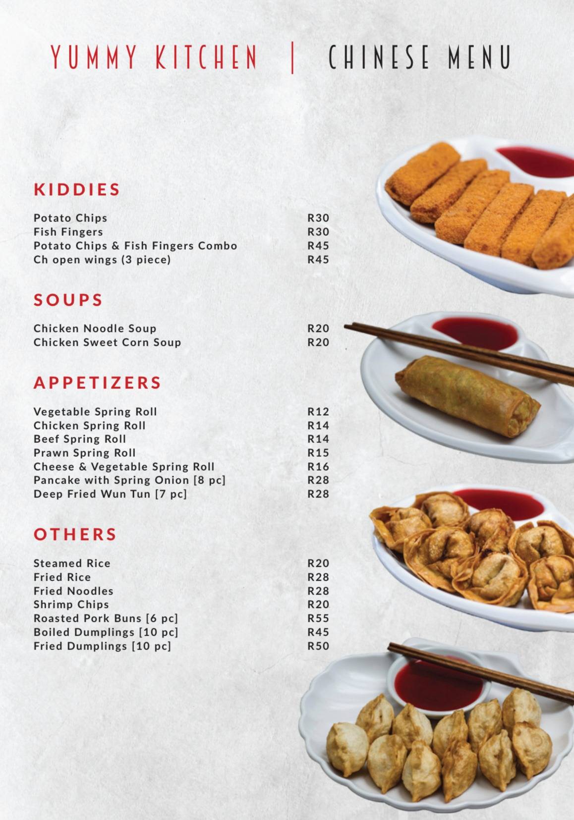 Menu at Yummy Kitchen restaurant, Heidelberg - GP