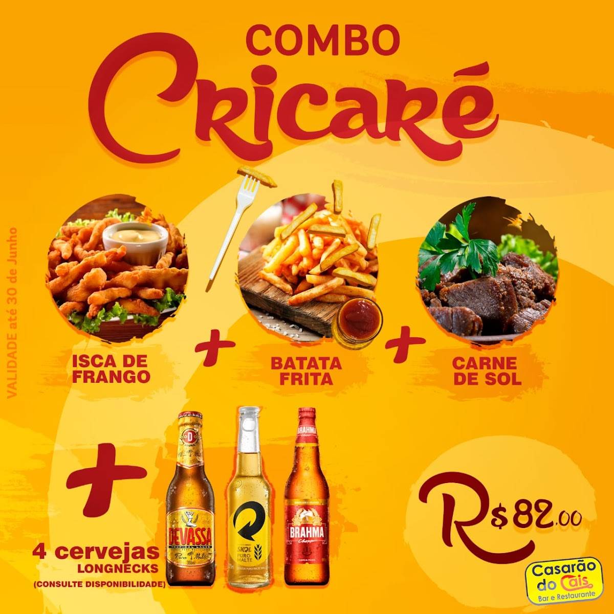 Menu em Bar e Restaurante Casarão do Cais, Brasil