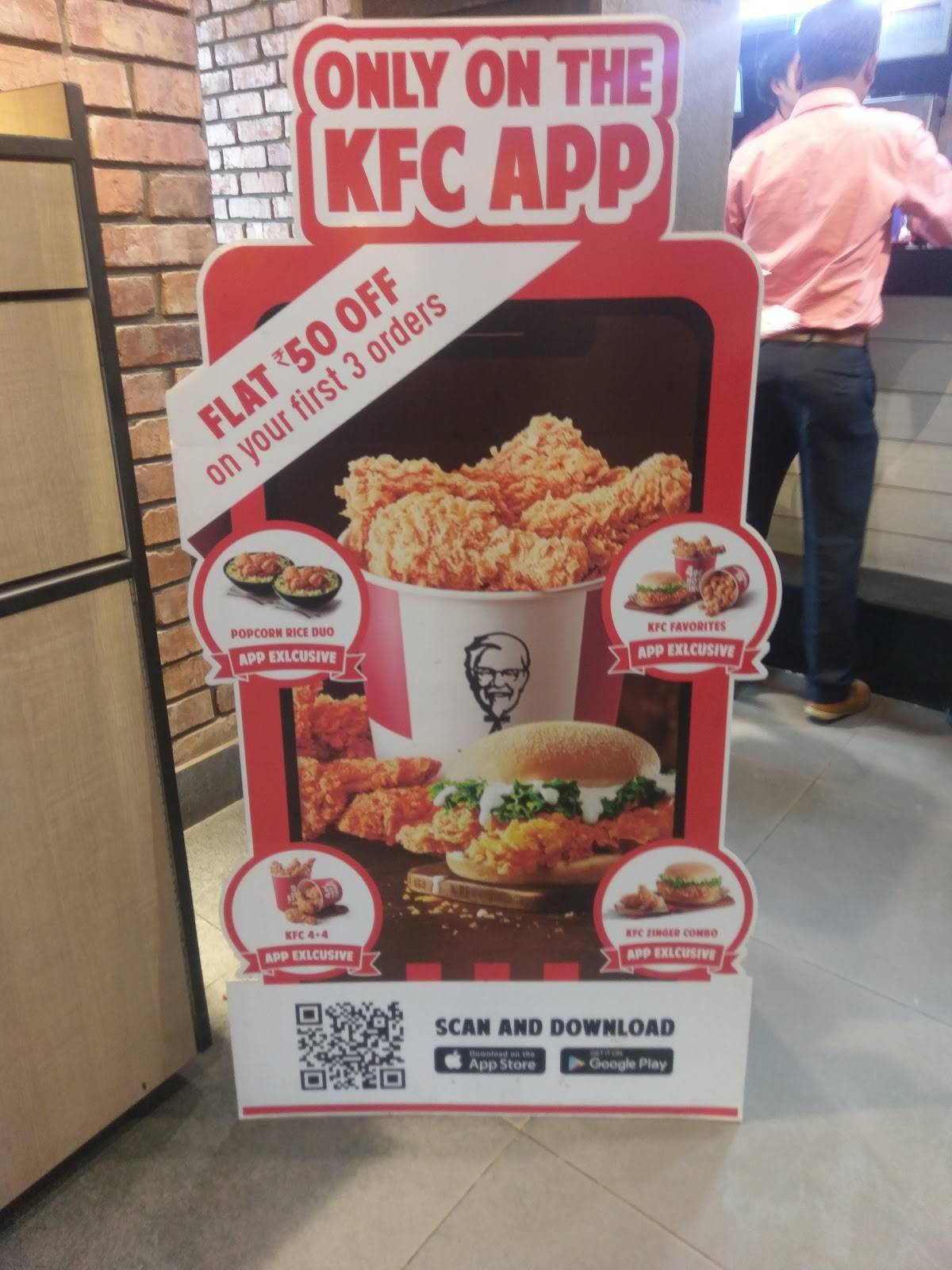 Menu at KFC, Agartala, KFC Restaurant