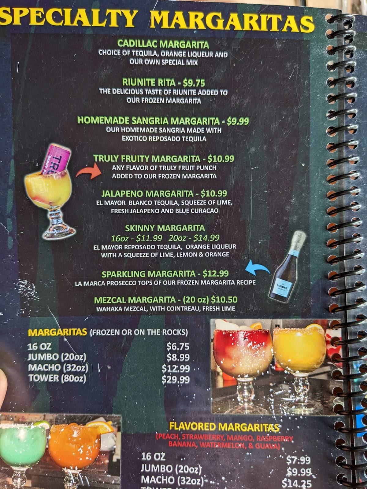 Menu at Agavero Grill & Cantina restaurant, Collinsville