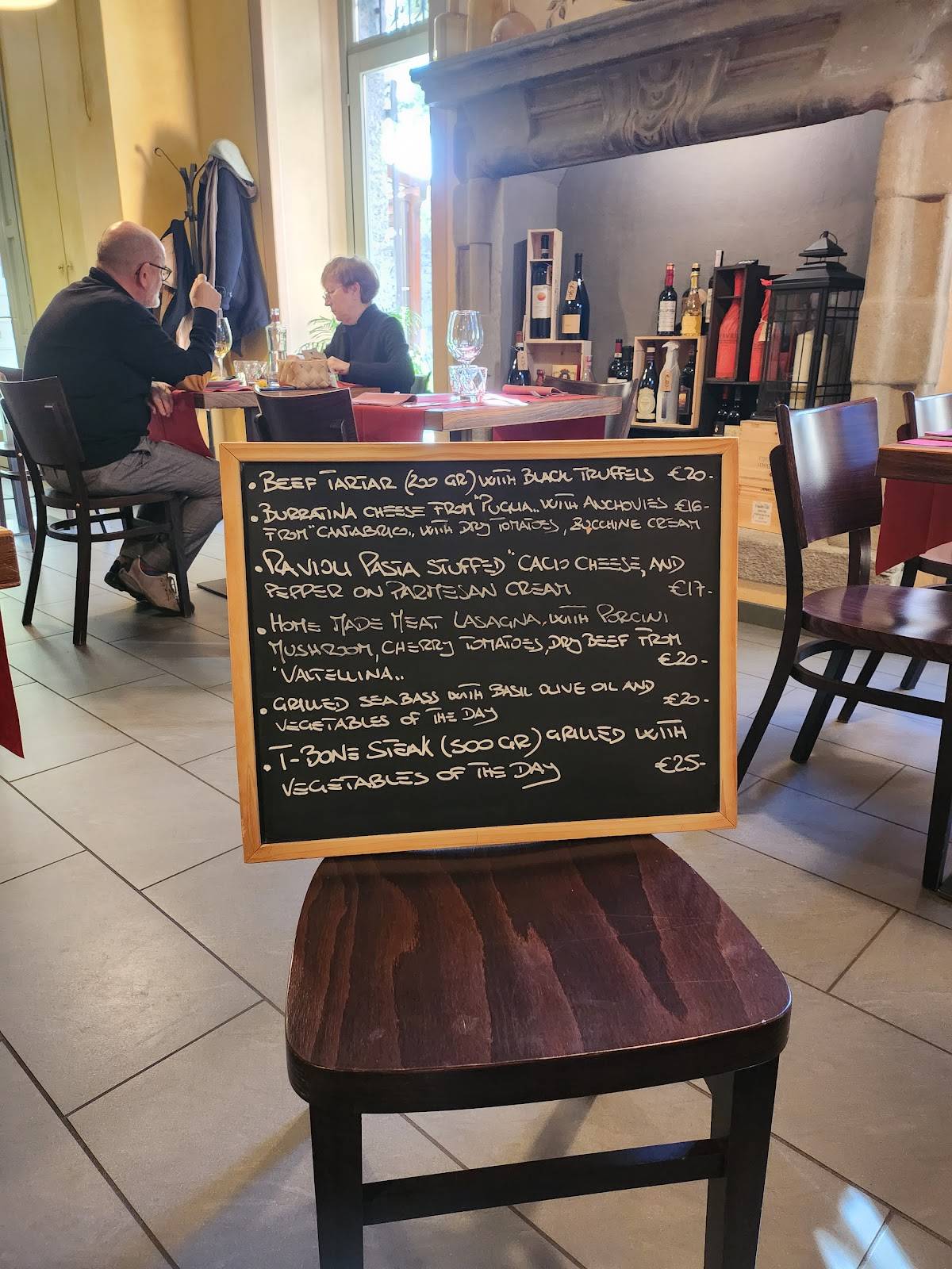 Menu at Al Prato Restaurant, Varenna
