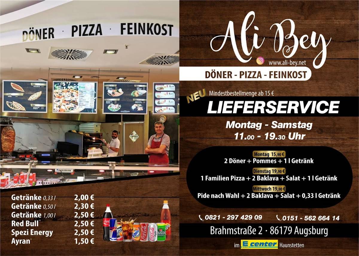 Speisekarte von Restaurant Ali Bey, Augsburg