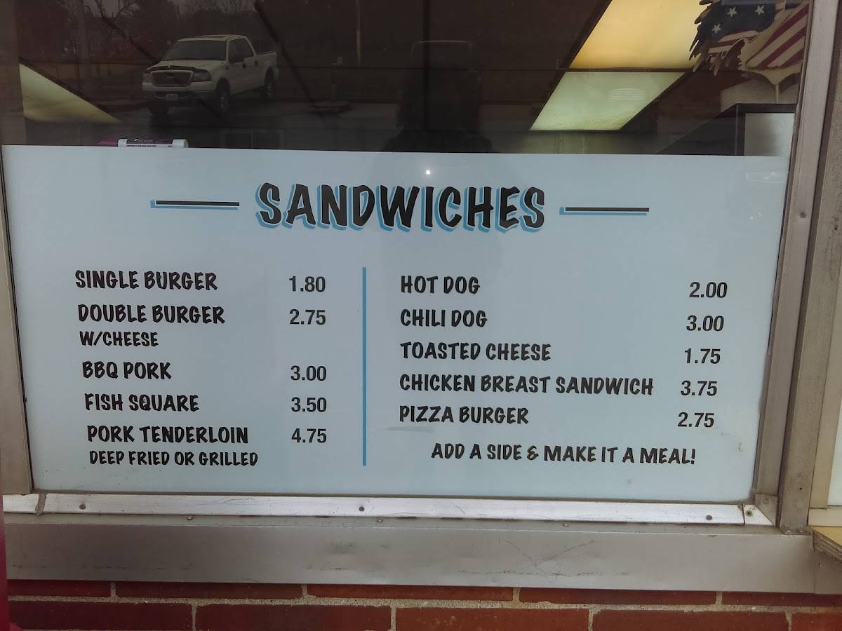 Menu at Fast Eddie's Fried Chicken restaurant, Alton