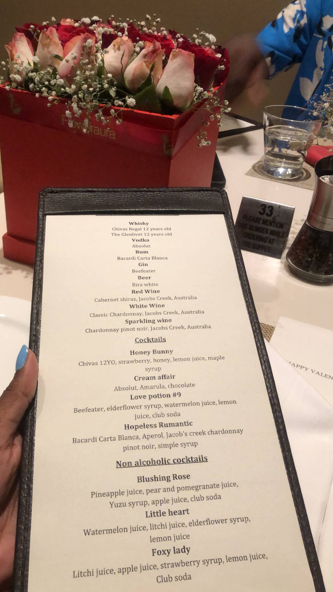 Menu at Amara Restaurant, Hyderabad