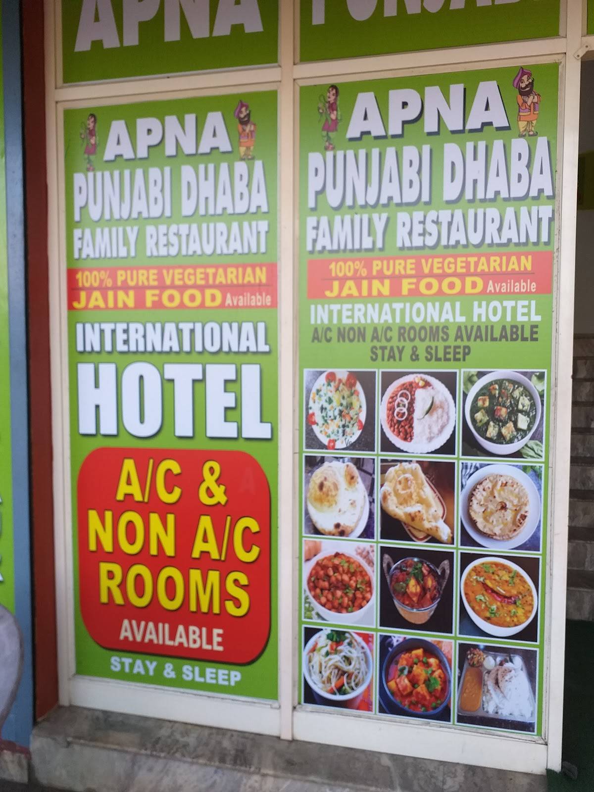 Menu at Apna Punjabi Dhaba - Pure Vegetarian Jain Food Family ...