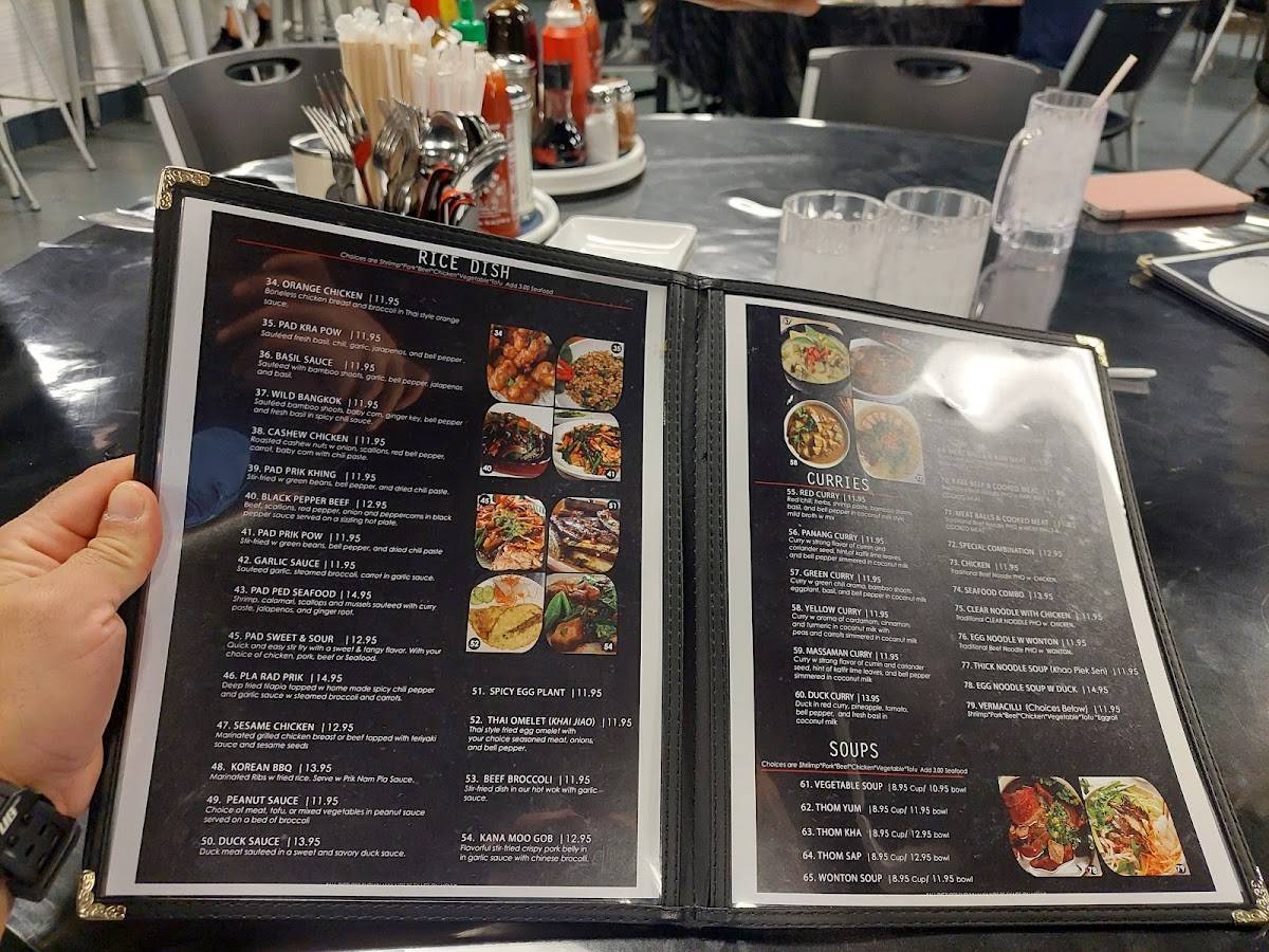 Menu at Asiannights Lao-Thai Cuisine & Bar, Haltom City