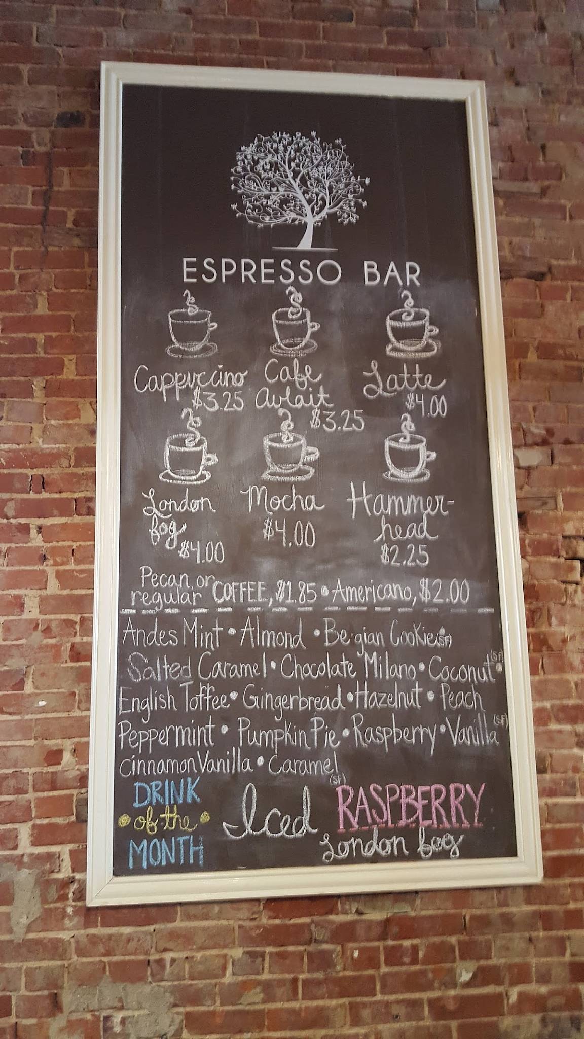 Menu at Upper Park Cafe, Aubrey