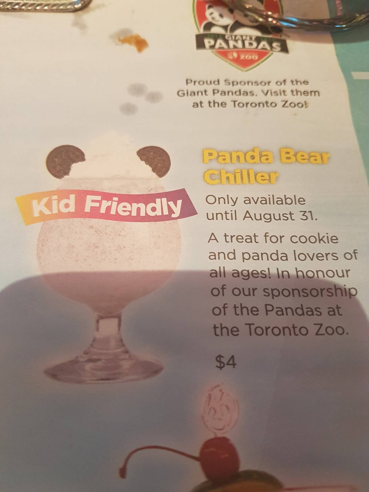 Menu at Mandarin Restaurant, Barrie