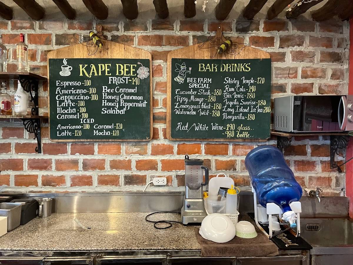 Menu at Bohol Bee Farm restaurant, Dauis