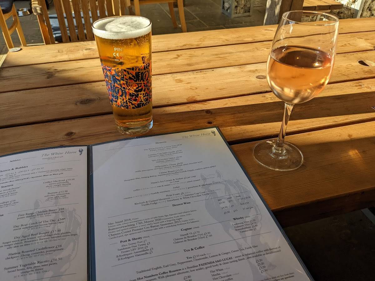 Menu at The White Horse Brancaster Staithe pub & bar, Brancaster, Main Road