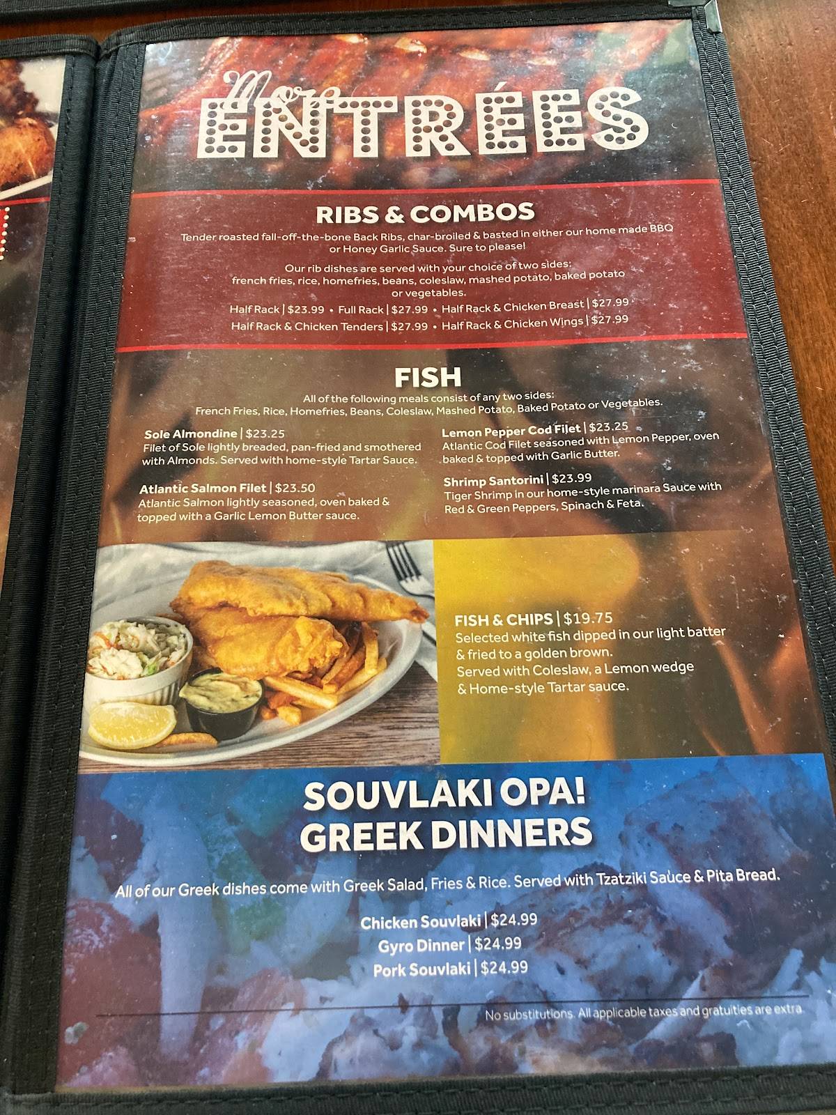 Menu at Broadway Diner restaurant, Hamilton