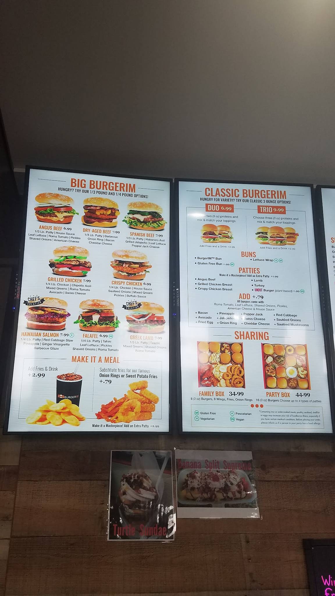 Menu at Bros Craft Burger restaurant, Los Fresnos