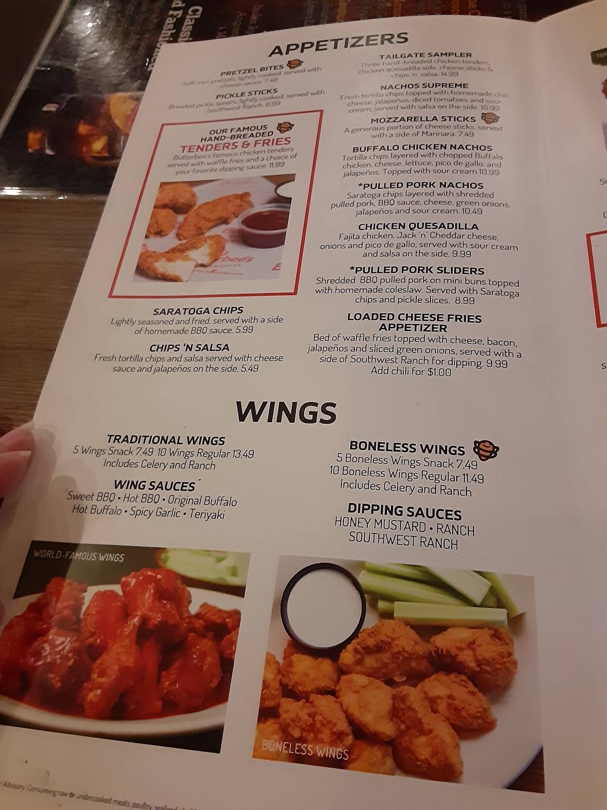 Menu at Butterbee's American Grille pub & bar, Mount Orab