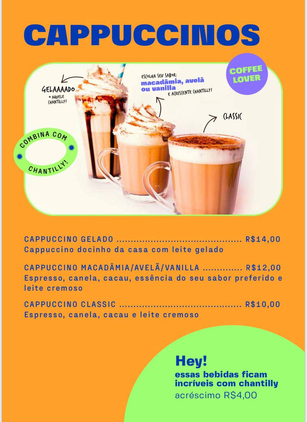 Menu em AP! Café Retrô, Joinville, Rua Ministro Calógeras nº 840
