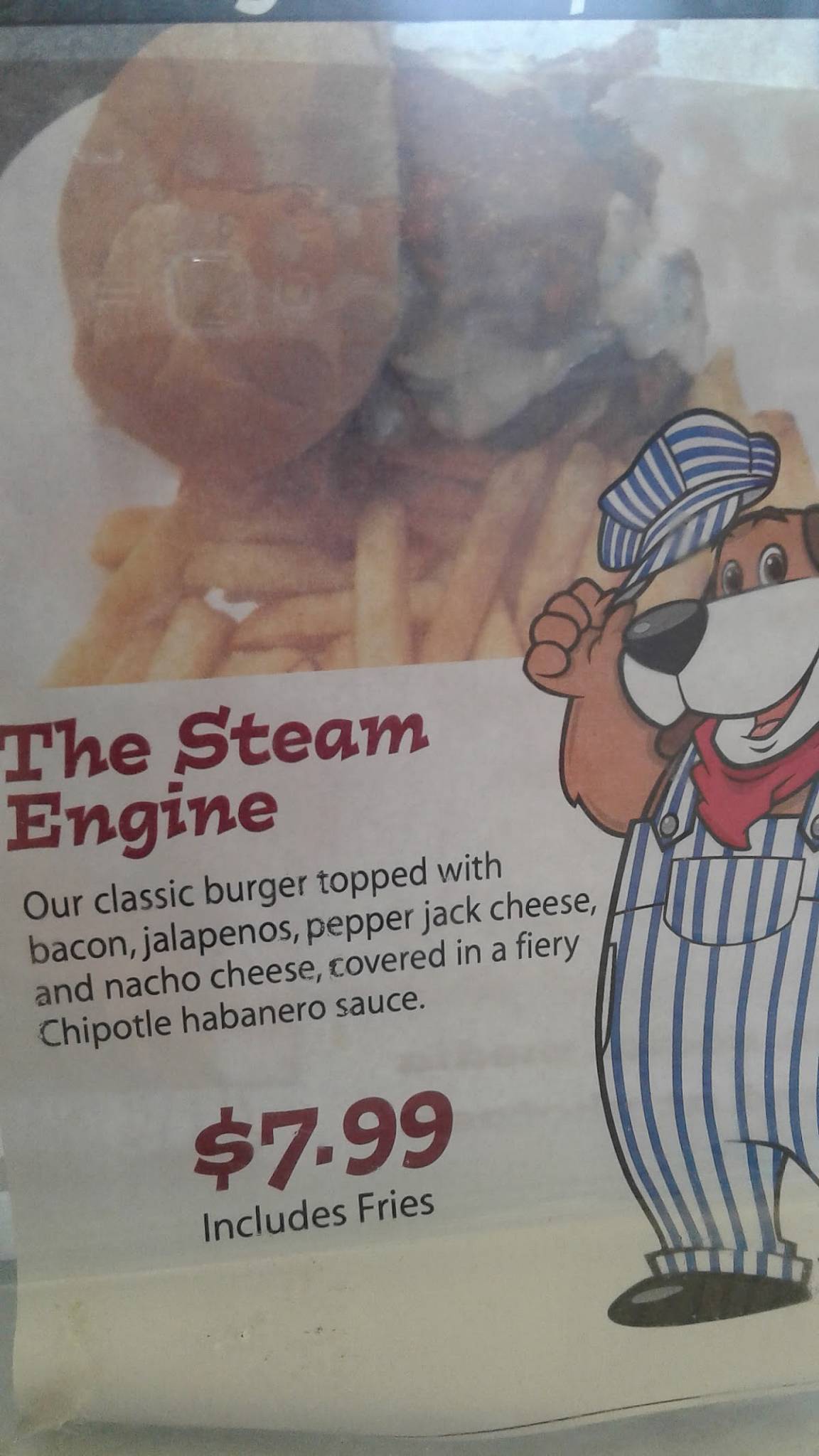 Menu at Choo-Choo Charlies Shriner Diner cafe, Kenosha