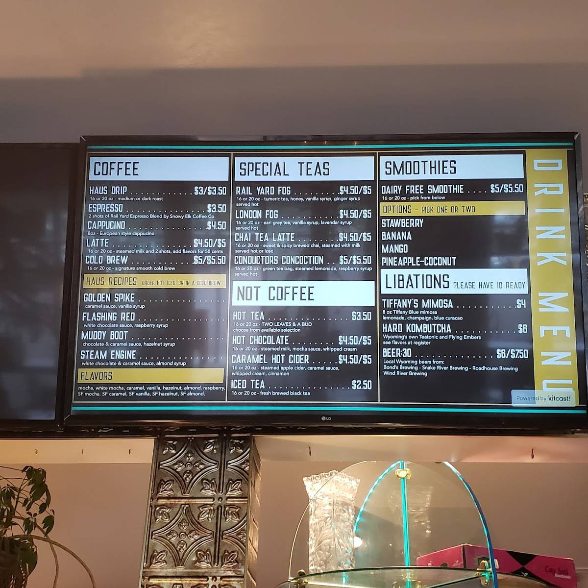 Menu at Rail Yard - Coffee Haus & Eatery cafe, Cheyenne