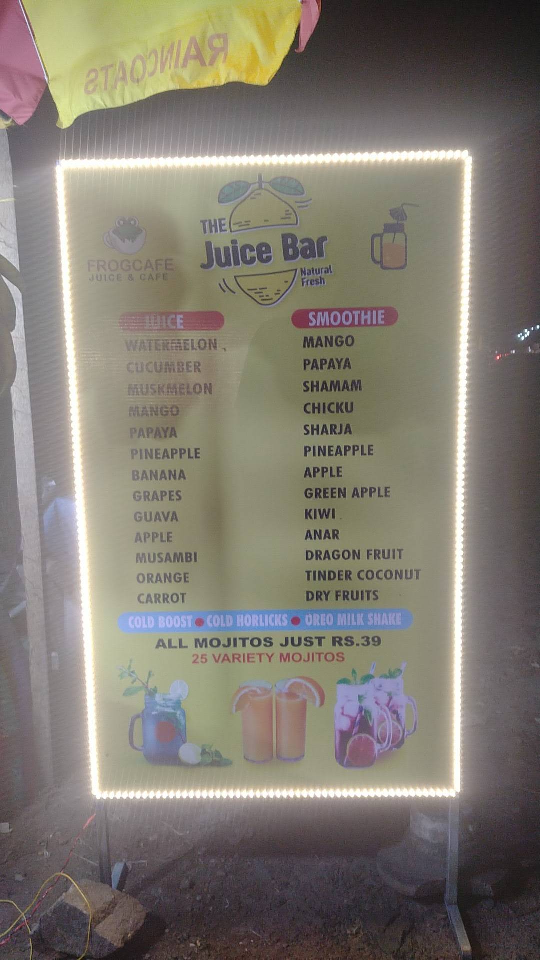 Menu at The Juice Bar - Juice Café & Restaurant, Thuravoor Thekku