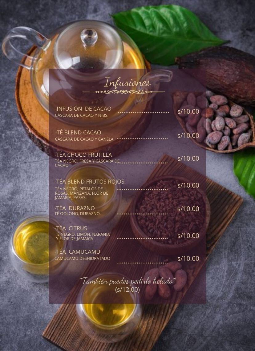 Carta del café Ukaw Chocolate Fino Amazónico, Pucallpa