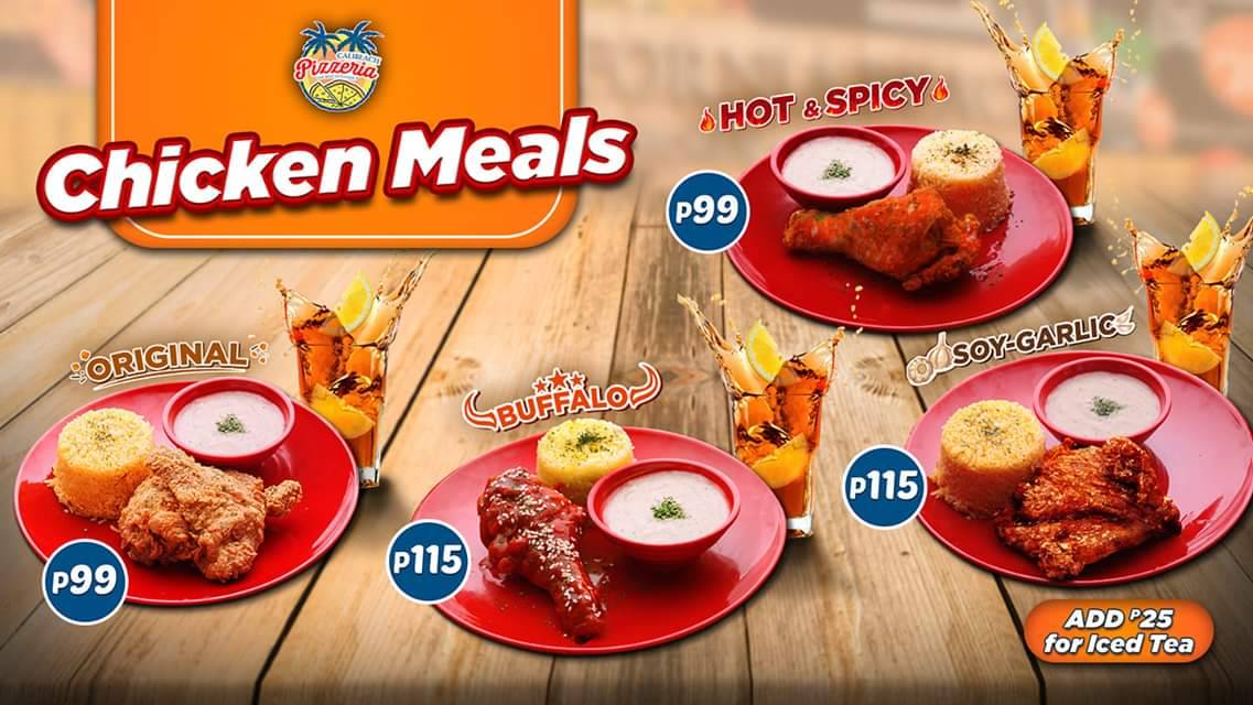 Menu at California Beach Pizza restaurant, Calamba, 965 Manila S Rd