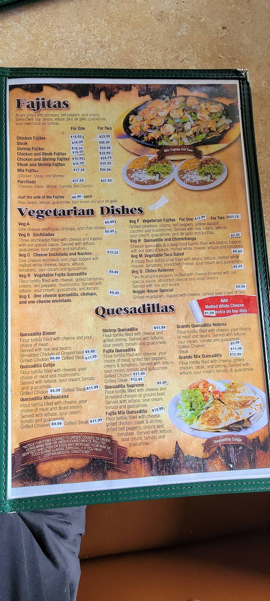 Menu at Casa Mexico Restaurant LLC, Byron