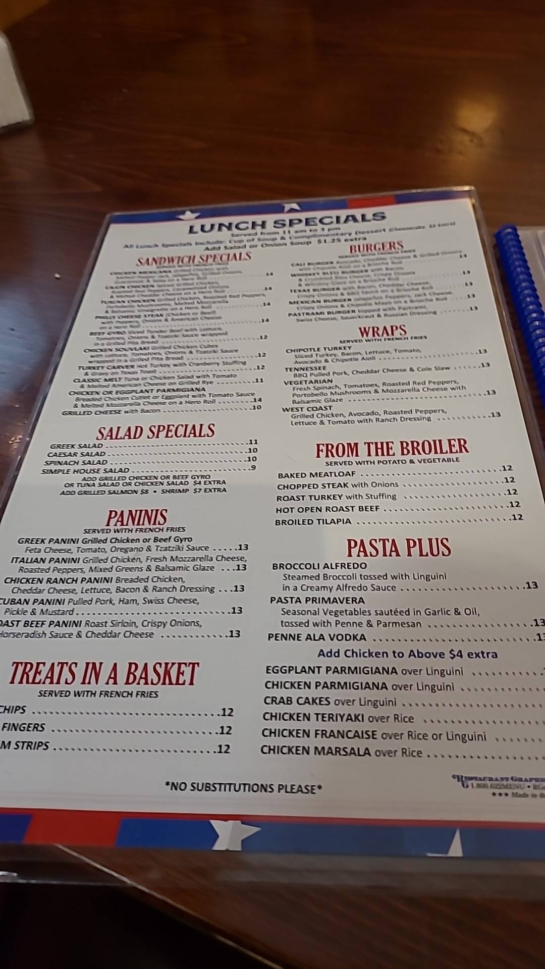 Menu at Casi's Family Diner And Restaurant, Liberty