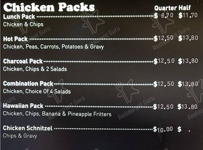 Menu at Gateway Charcoal Chicken fast food, Langwarrin, 17/230 ...