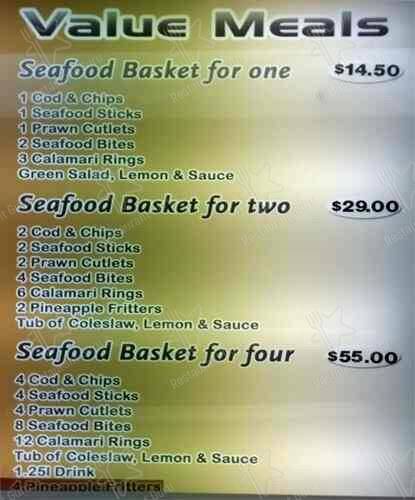 Menu at Chatswood Hills Seafood TakeAway Fish & Chips fast food ...