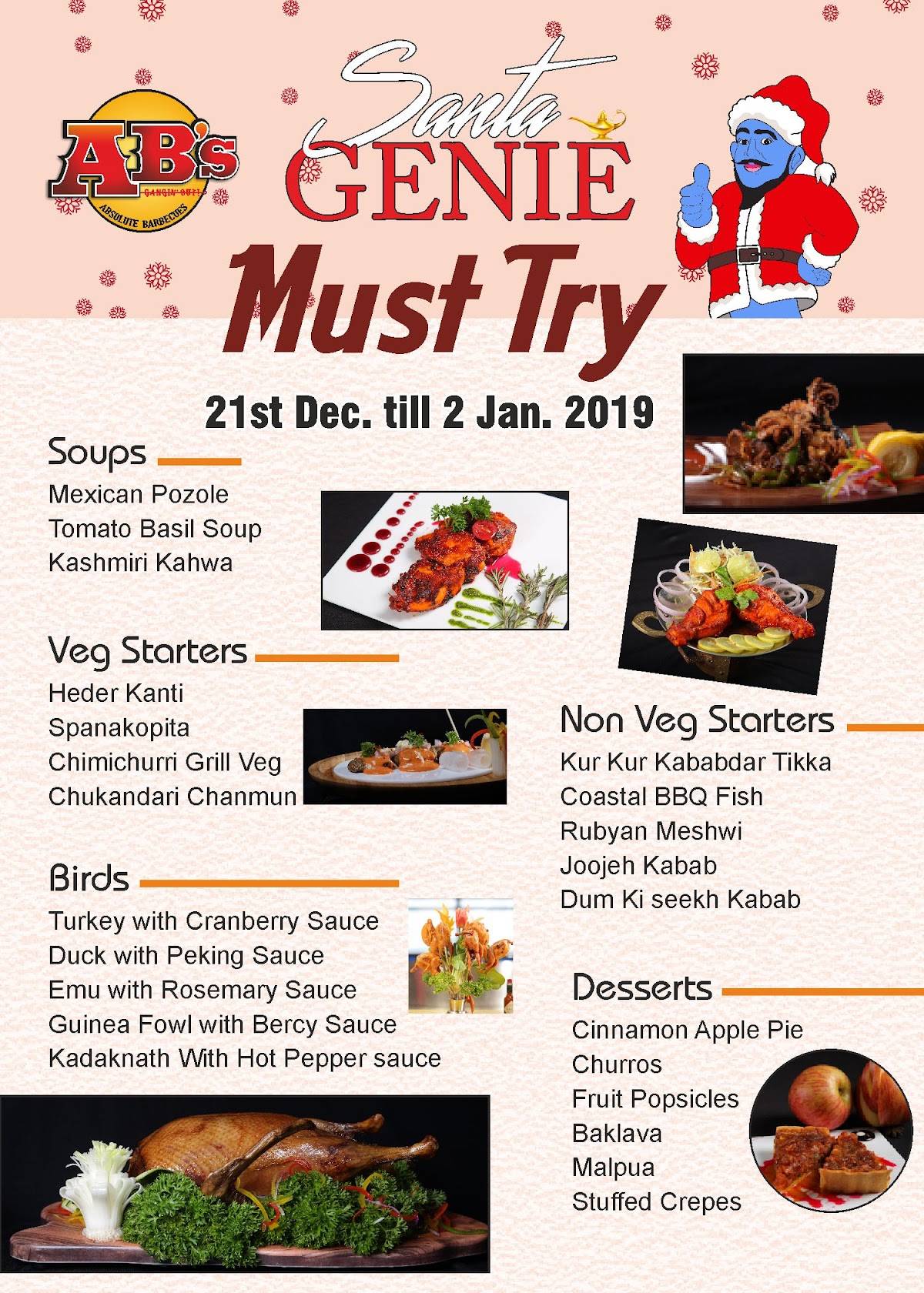 Menu at AB's - Absolute Barbecues Velachery, Chennai, Chennai, 56