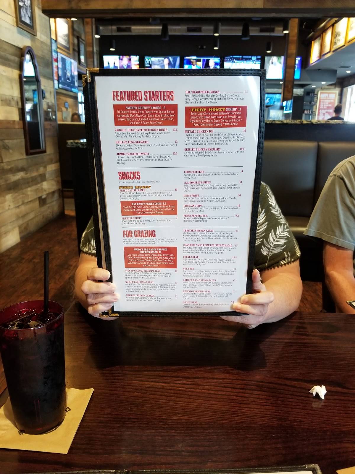 Menu at Circle 7 Ranch pub & bar, Des Peres