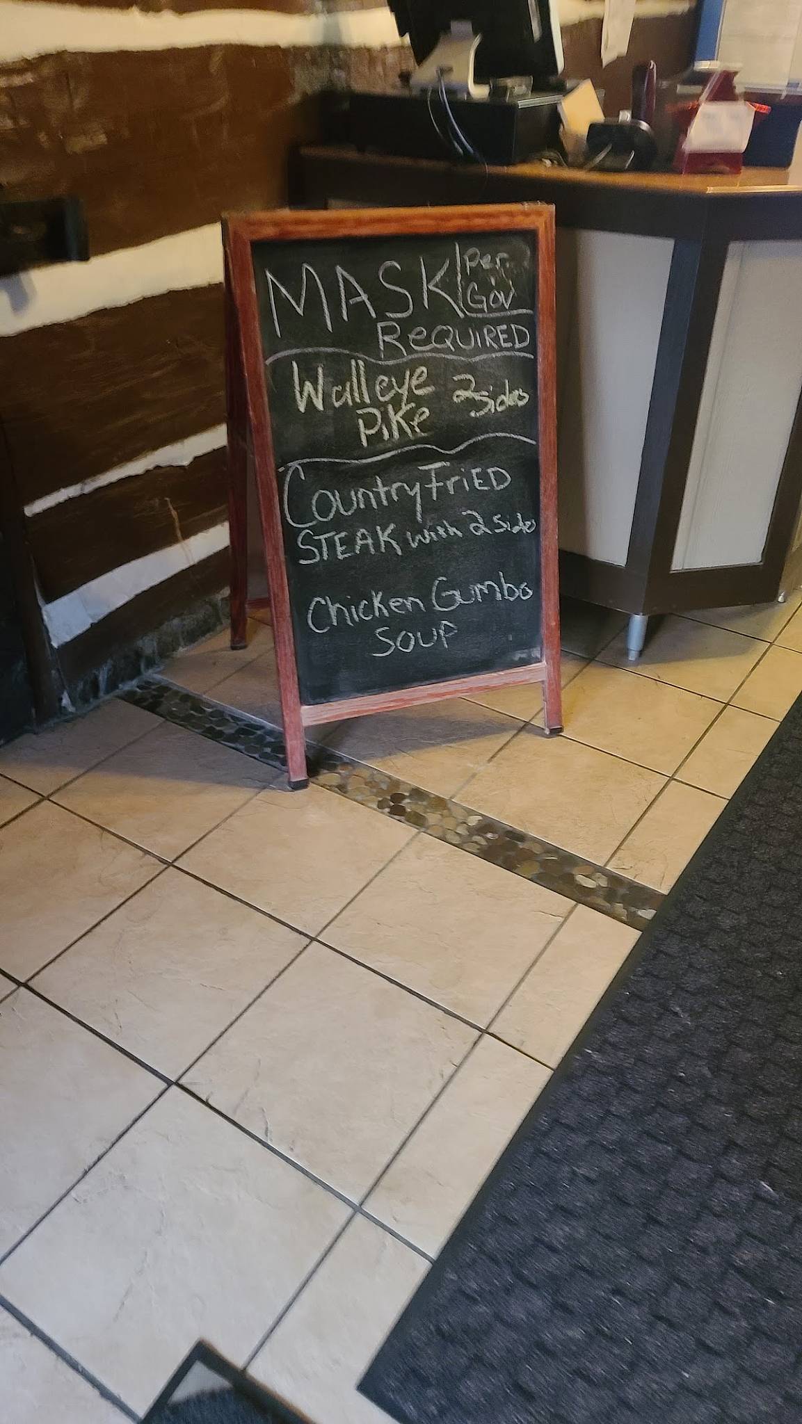 Menu at Log Cabin Inn steakhouse, Covington, 322 Madison Pike