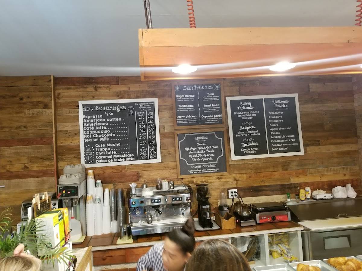 Menu at Croissants de France cafe, Stock Island, MacDonald Ave