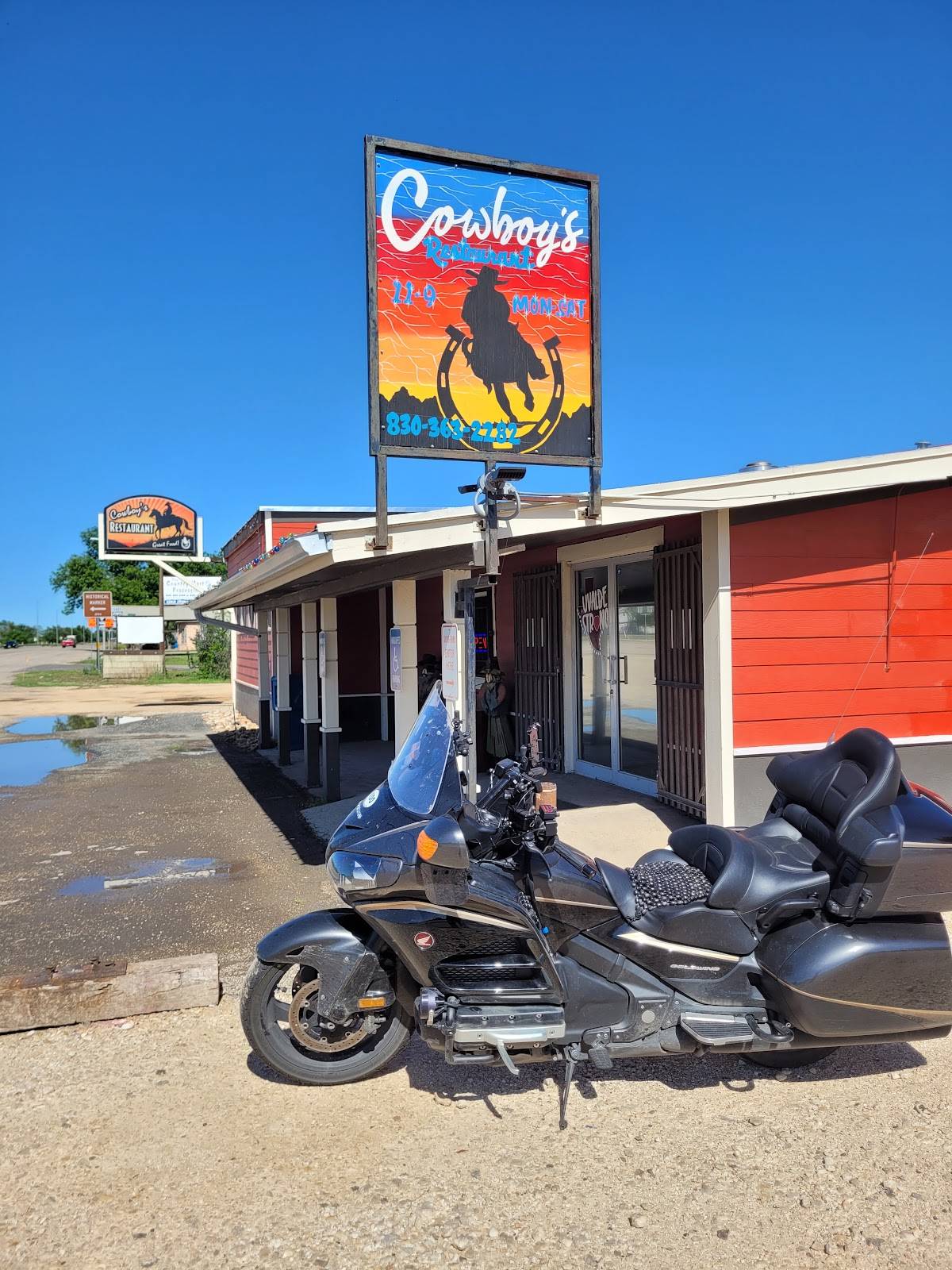 Menu at Cowboy's Restaurant, D'Hanis, US-90