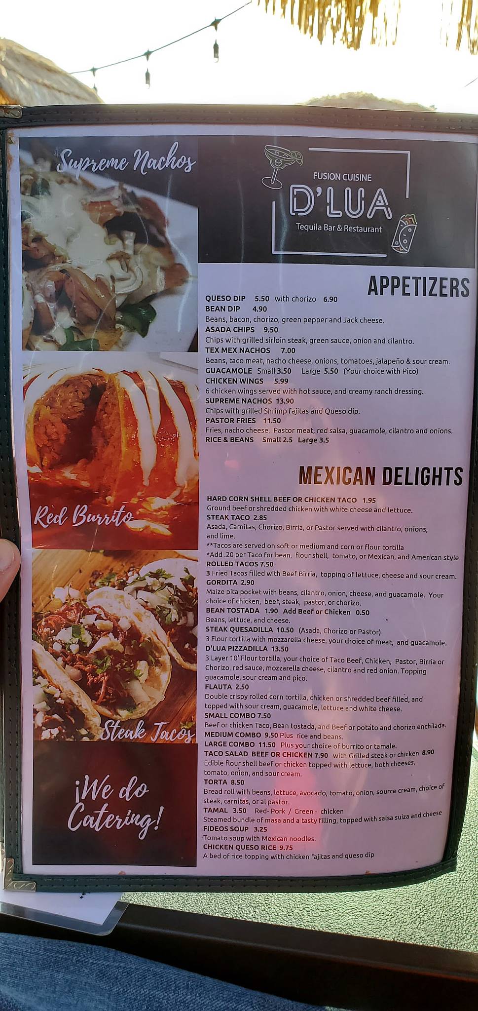 Menu at D'Lua Bettendorf Fusion Cuisine & Bar, Bettendorf