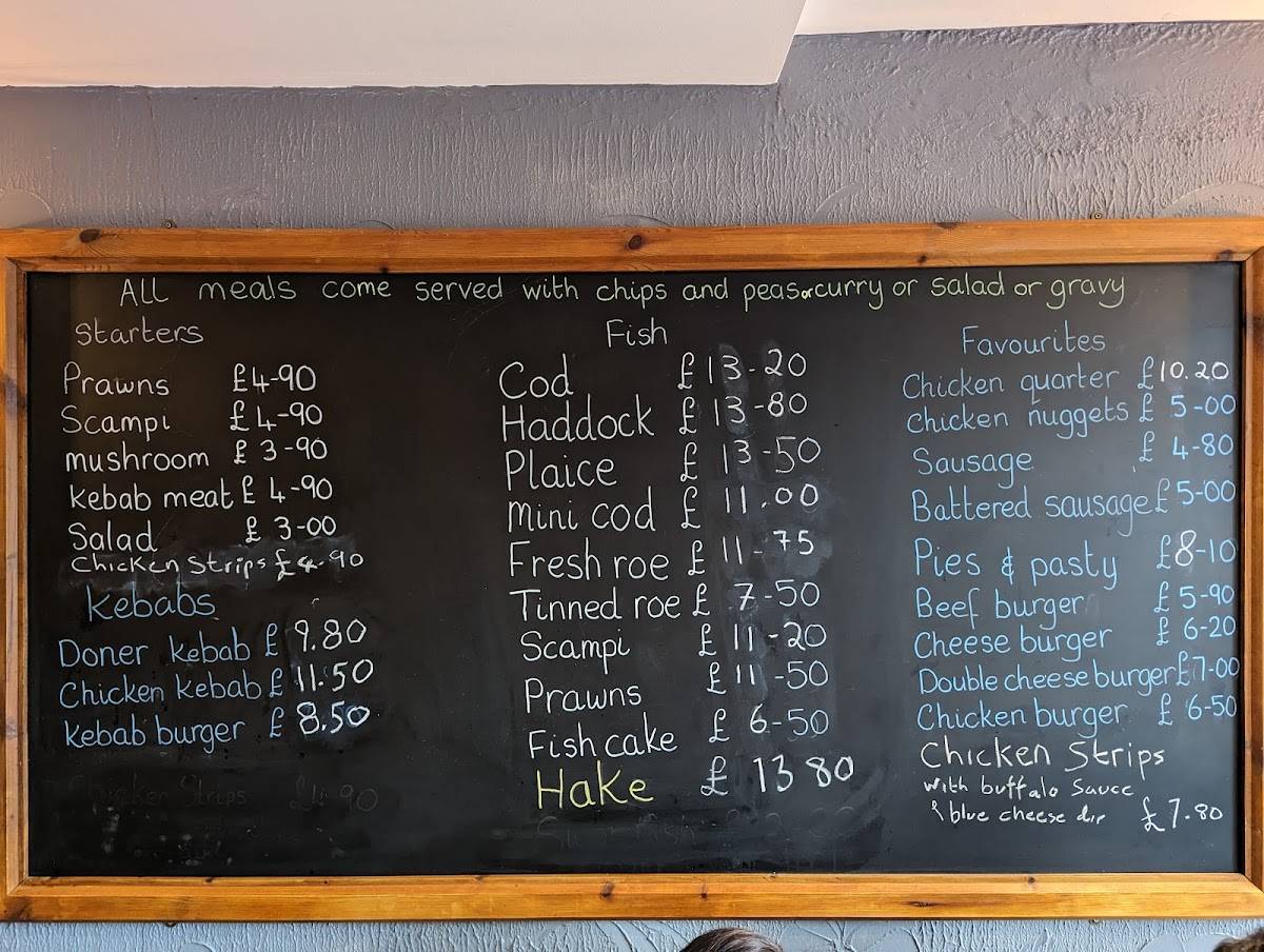 Menu at Dads Lane Fish Bar and Restaurant, Birmingham