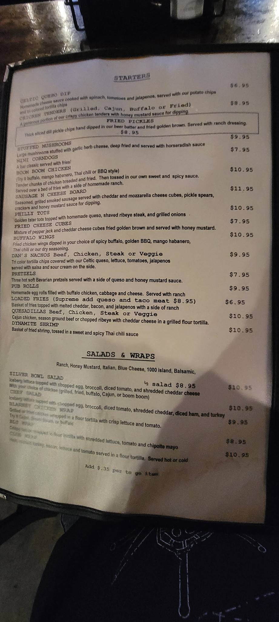 Menu at Dan McGuinness Pub, Southaven, Goodman Rd E