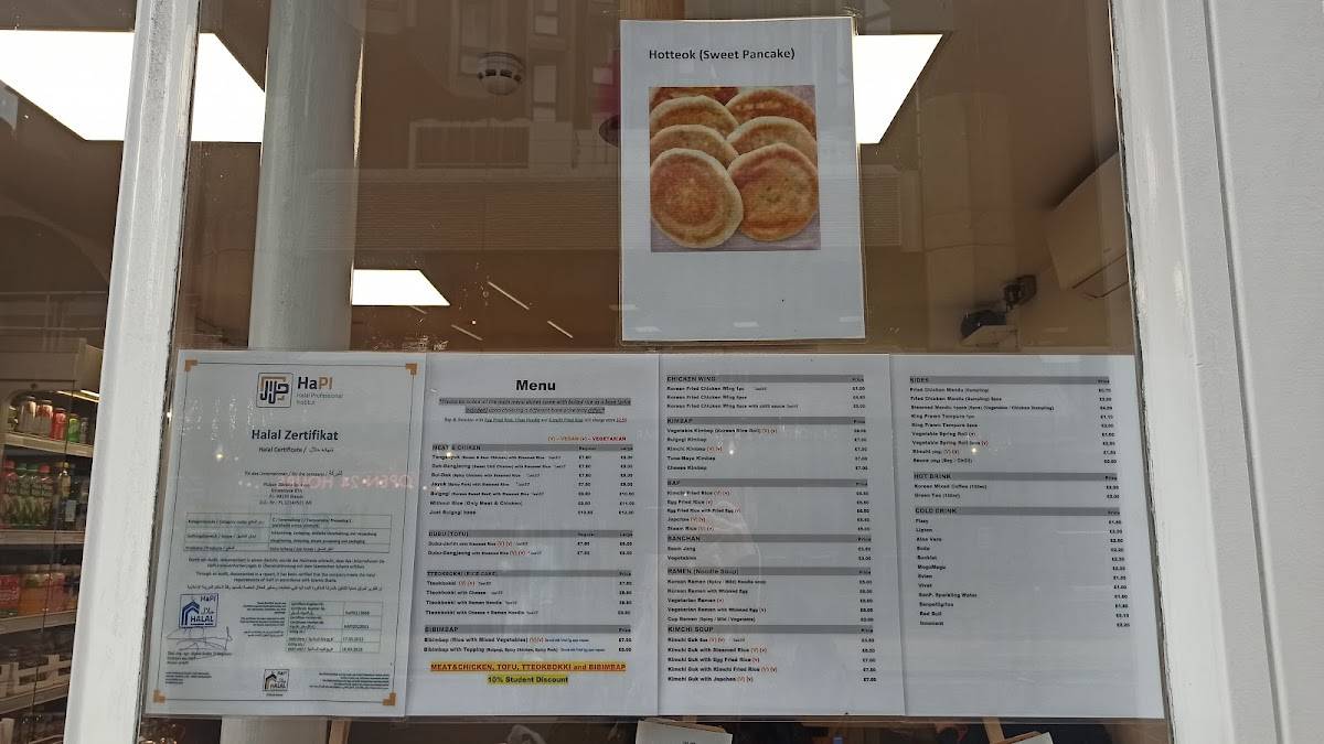Menu at Eatopia Korean Takeaway restaurant, London