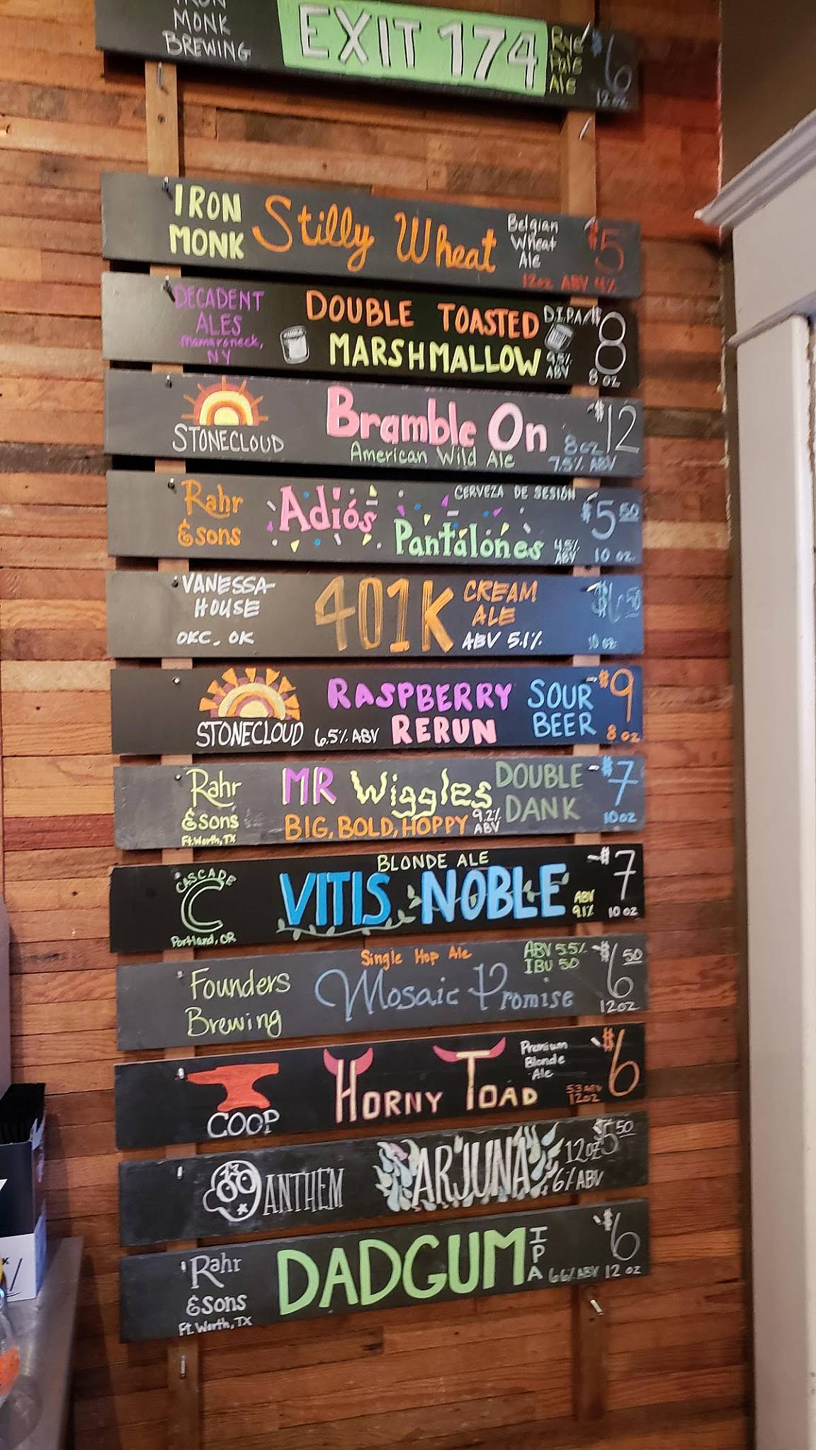 Menu at The Patriarch Craft Beer House & Lawn pub & bar, Edmond